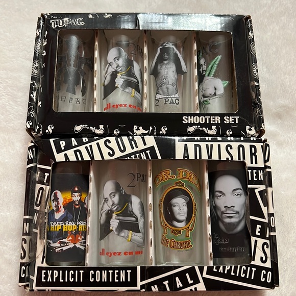 Dining | Vintage Tupac Classic Shooter Set Both | Poshmark